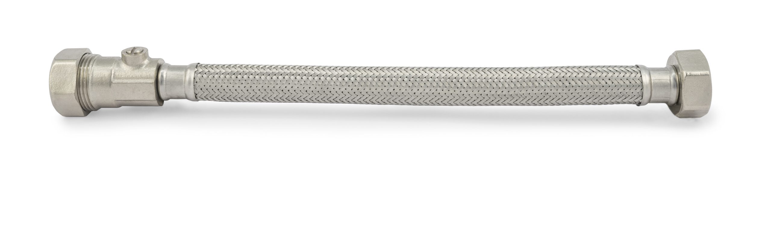 13mm Bore Flexible Tap Connector - 3/4" BSPP Female x 22mm Valved ...