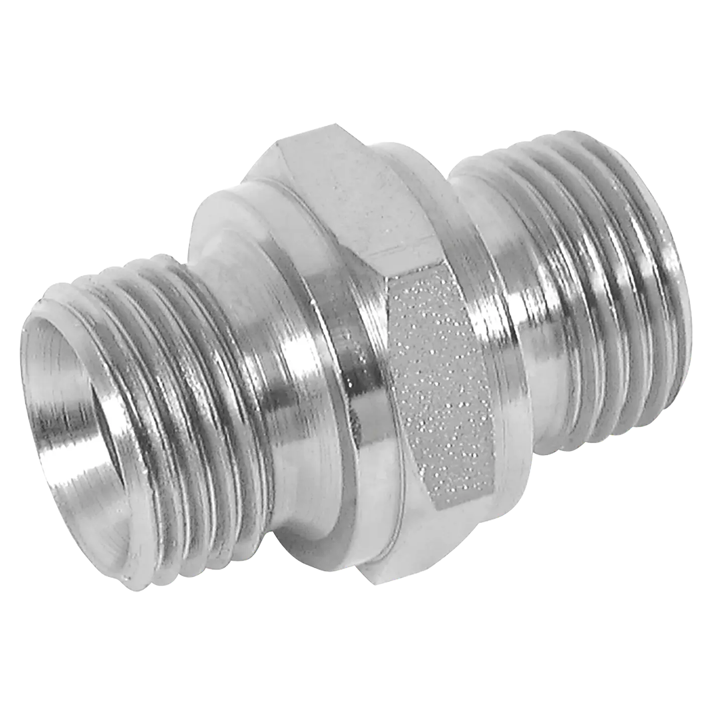 Hydraulic Adapter Steel, 60° Cone DIN 3852 Form A, Zinc Plated Mild ...