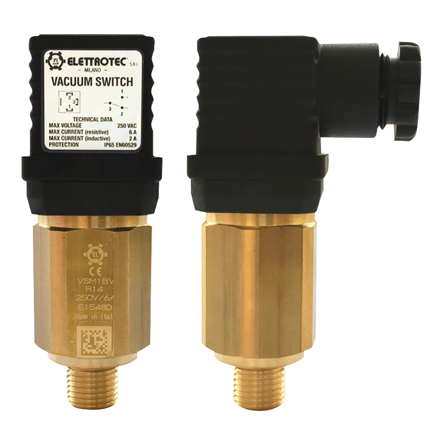 1/4" BSP Parallel Male Vacuum Pressure and Temperature Switch, VSM ...