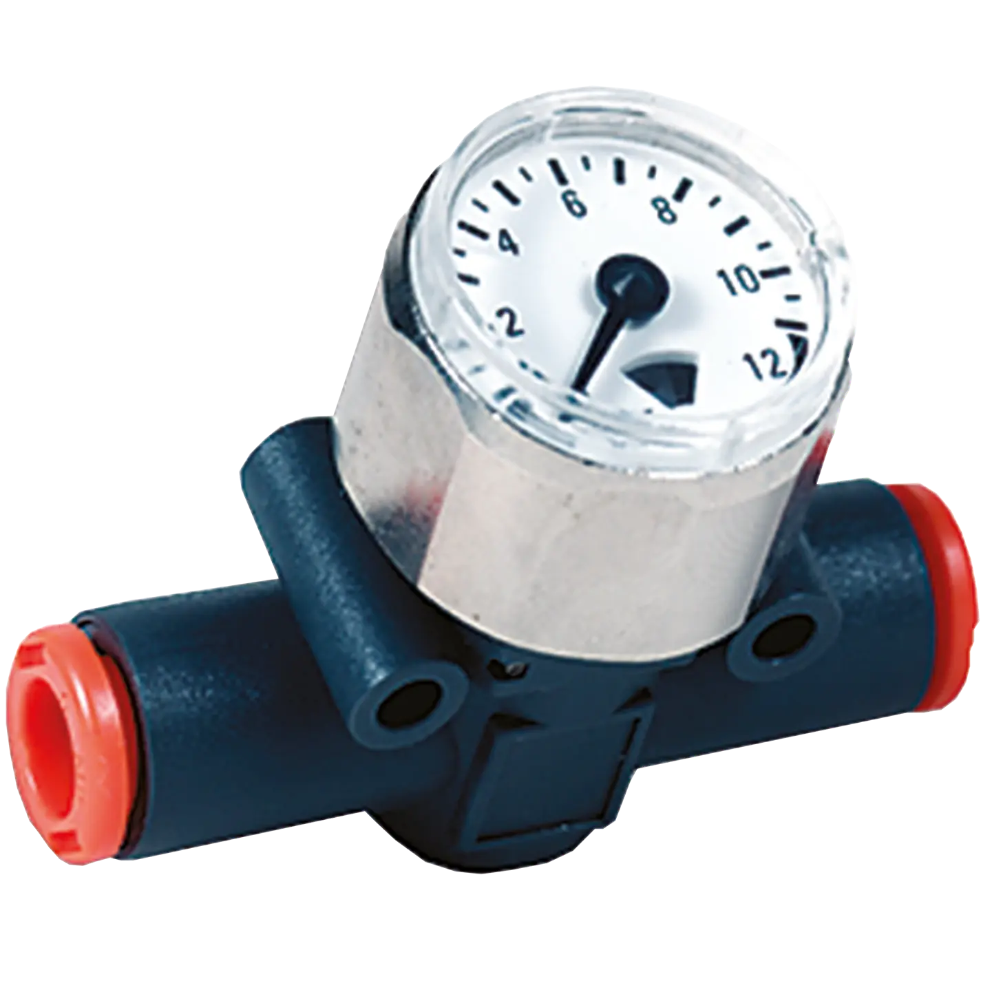 In-line Pressure Gauge, Tube to Tube | Hydraflex
